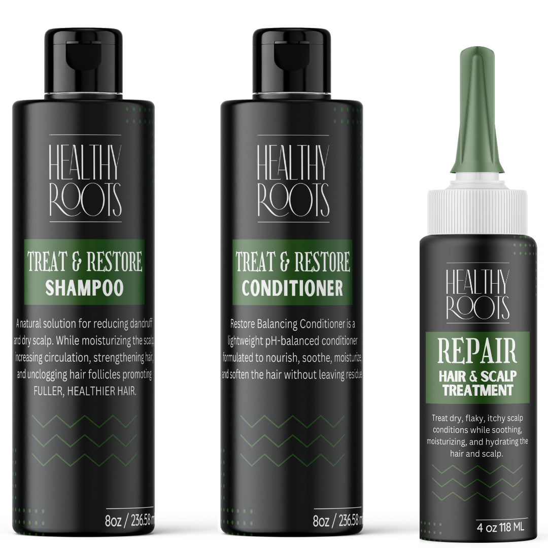 Treat & Restore - Shampoo + Conditioner + Repair Hair & Scalp Treatmen ...
